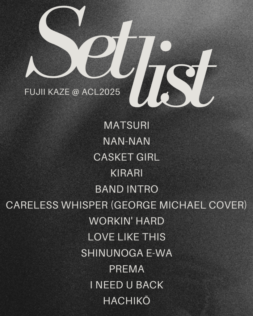 caskets setlist